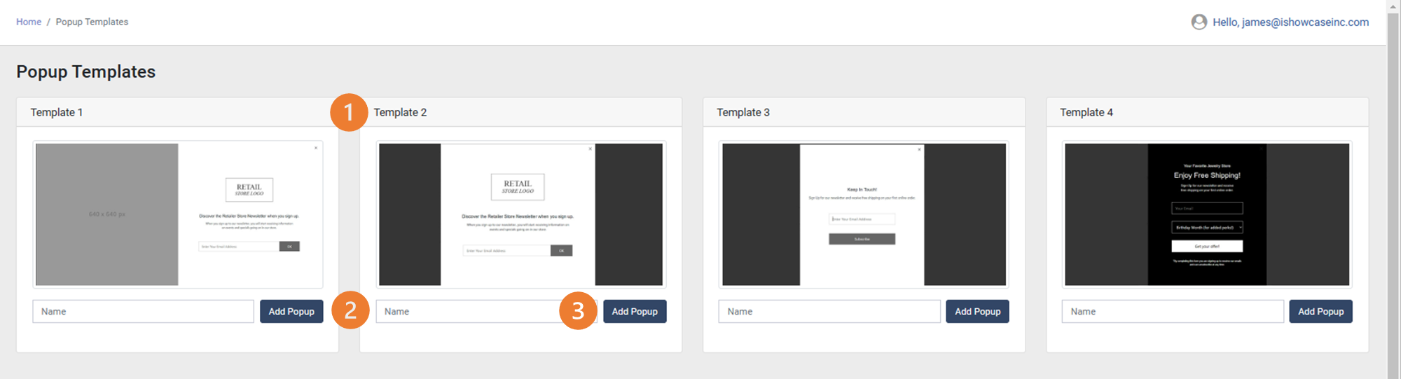 Popup Templates – buildsupport