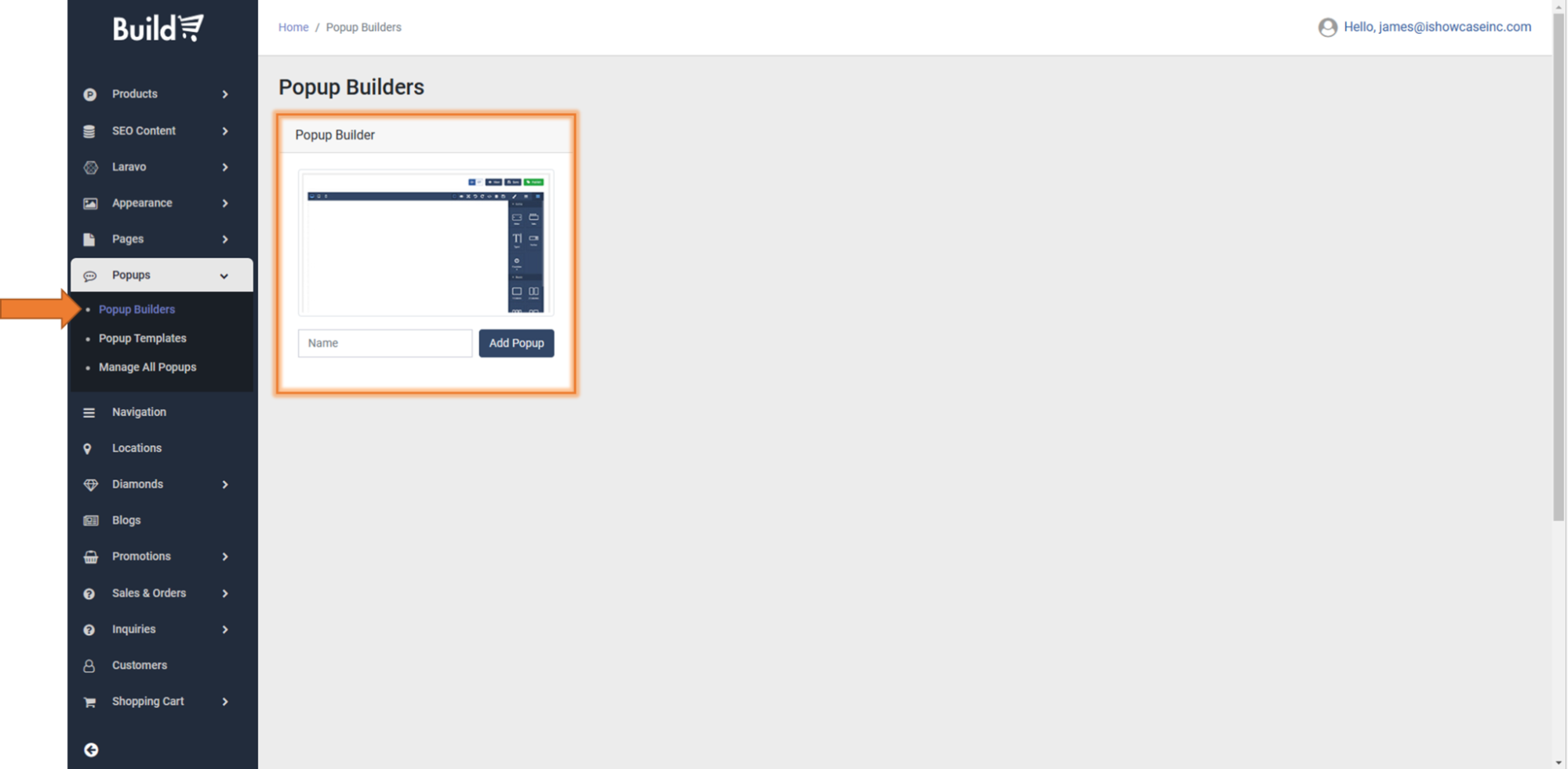 Popup Builder - Setup – buildsupport
